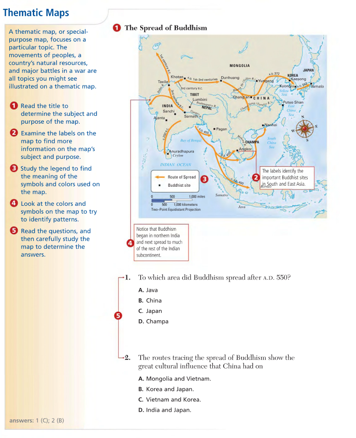 How to Read a Thematic Map - LearnSocialStudies