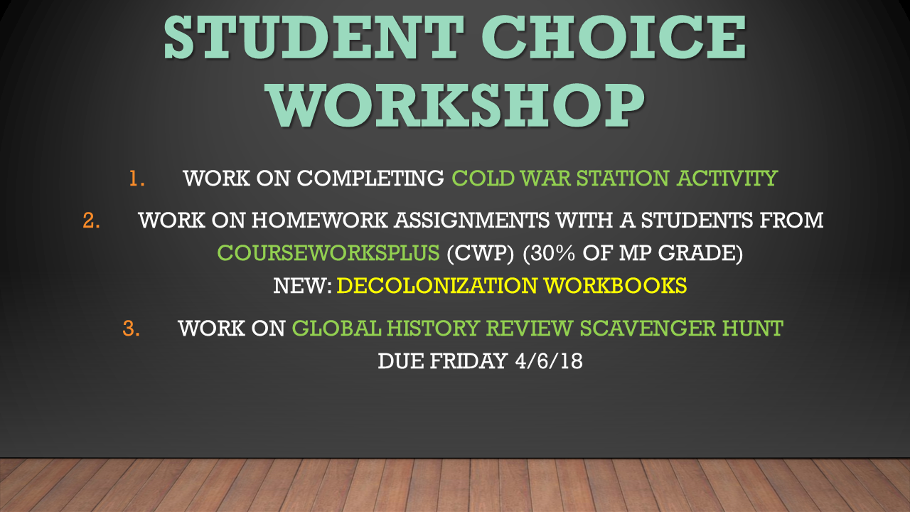 Student Choice Workshop - LearnSocialStudies