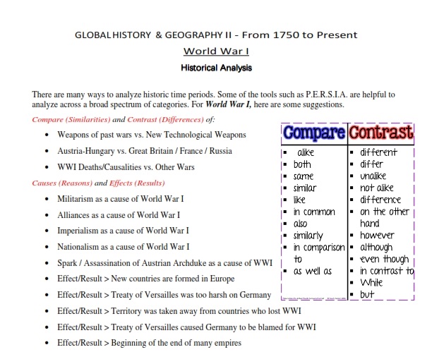 Global II - World War I - LearnSocialStudies