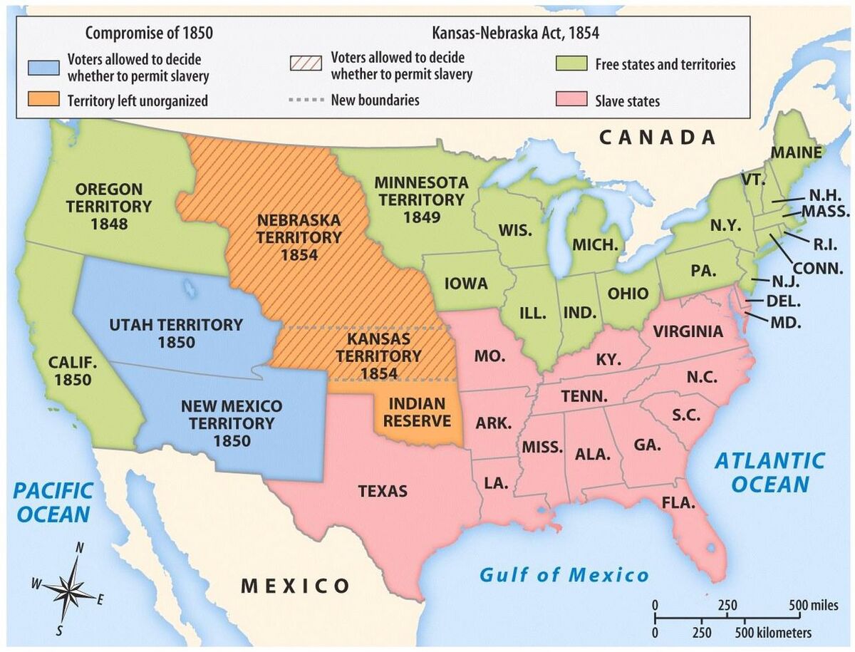 Civil War Causes - The Missouri Compromise & Compromise of 1850 ...
